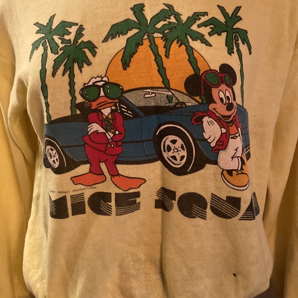 Street Wear Mice Squad Walt Disney Vintage 1980s Swea… - Gem